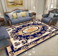 China Custom Pashmina Plant Flower Carpet 40x60cm to 200x300cm Machine Washable Floor Rug for sale