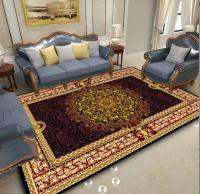 China Custom Pashmina Plant Flower Carpet 40x60cm to 200x300cm Machine Washable Floor Rug for sale