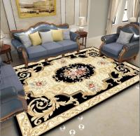 China Custom Pashmina Plant Flower Carpet 40x60cm to 200x300cm Machine Washable Floor Rug for sale