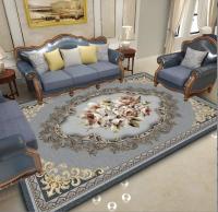 China Custom Pashmina Plant Flower Carpet 40x60cm to 200x300cm Machine Washable Floor Rug for sale