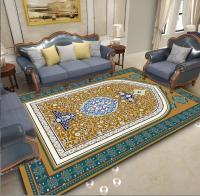 China Custom Pashmina Plant Flower Carpet 40x60cm to 200x300cm Machine Washable Floor Rug for sale