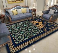 China Custom Pashmina Plant Flower Carpet 40x60cm to 200x300cm Machine Washable Floor Rug for sale