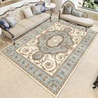 China Retro Light Luxury Polyester Fiber Living Room Carpet 100x200 cm Machine Washable for sale