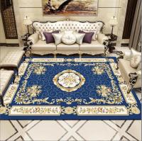 China Retro Light Luxury Polyester Fiber Living Room Carpet 100x200 cm Machine Washable for sale