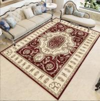 China Retro Light Luxury Polyester Fiber Living Room Carpet 100x200 cm Machine Washable for sale