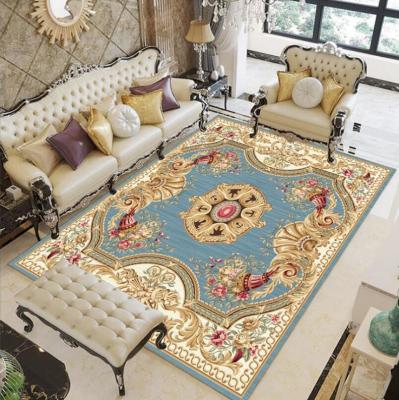 China European Retro Polyester Fiber Living Room Carpet 40x60cm Custom Size for sale