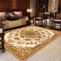 China European Retro Polyester Fiber Living Room Carpet 40x60cm Custom Size for sale
