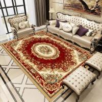 China European Retro Polyester Fiber Living Room Carpet 40x60cm Custom Size for sale