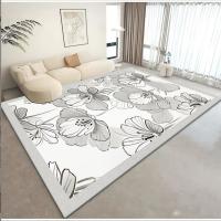 China Custom TPR Loop Velvet Living Room Floor Carpet 40x60cm Machine Washable for sale