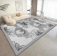 China Custom TPR Loop Velvet Living Room Floor Carpet 40x60cm Machine Washable for sale