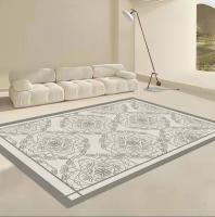 China Custom TPR Loop Velvet Living Room Floor Carpet 40x60cm Machine Washable for sale