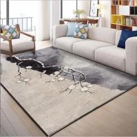 China Chinese Style Printed Polyester Fiber Living Room Floor Carpet 40x60cm Custom Size for sale