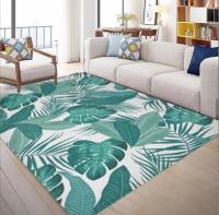 China Chinese Style Printed Polyester Fiber Living Room Floor Carpet 40x60cm Custom Size for sale