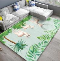 China Chinese Style Printed Polyester Fiber Living Room Floor Carpet 40x60cm Custom Size for sale
