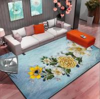 China Chinese Style Printed Polyester Fiber Living Room Floor Carpet 40x60cm Custom Size for sale