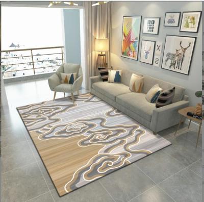 China Polyester Fiber Living Room Floor Carpet 80x120cm Custom Size Machine Washable for sale