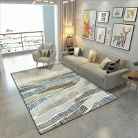 China Polyester Fiber Living Room Floor Carpet 80x120cm Custom Size Machine Washable for sale