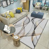 China Polyester Fiber Living Room Floor Carpet 80x120cm Custom Size Machine Washable for sale