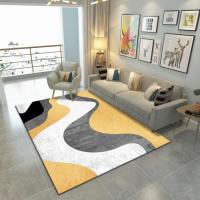 China Customizable Polyester Fiber Geometric Carpet 100x200cm for Living Room Bedroom for sale