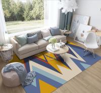 China Customizable Polyester Fiber Geometric Carpet 100x200cm for Living Room Bedroom for sale