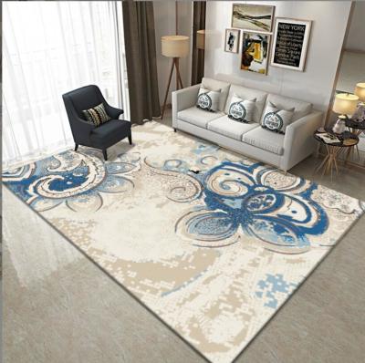 China Polyester Fiber Geometric Carpet 100x200cm Machine Washable Living Room Floor Mat for sale