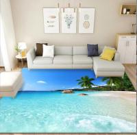 China 3D Sea Beach Shell Polyester Fiber Carpet 100x160cm Machine Washable Living Room Rug for sale