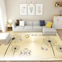 China 3D Sea Beach Shell Polyester Fiber Carpet 100x160cm Machine Washable Living Room Rug for sale