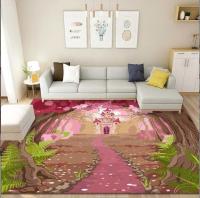 China 3D Sea Beach Shell Polyester Fiber Carpet 100x160cm Machine Washable Living Room Rug for sale