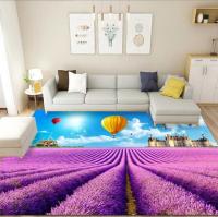 China 3D Sea Beach Shell Polyester Fiber Carpet 100x160cm Machine Washable Living Room Rug for sale