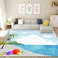 China 3D Seawater Star Patterned Polyester Fiber Carpet 40x60cm Custom Size for Living Room Bedroom for sale