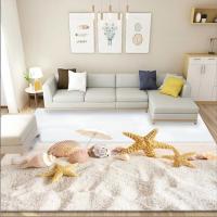 China 3D Seawater Star Patterned Polyester Fiber Carpet 40x60cm Custom Size for Living Room Bedroom for sale