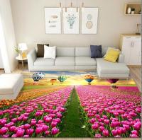 China 3D Seawater Star Patterned Polyester Fiber Carpet 40x60cm Custom Size for Living Room Bedroom for sale
