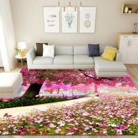 China 3D Seawater Star Patterned Polyester Fiber Carpet 40x60cm Custom Size for Living Room Bedroom for sale