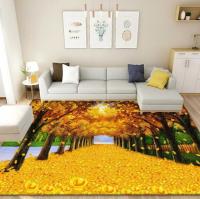 China 3D Lavender Tulip Pattern Polyester Fiber Living Room Carpet 40x60cm to 180x280cm for sale