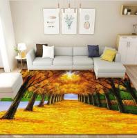 China 3D Lavender Tulip Pattern Polyester Fiber Living Room Carpet 40x60cm to 180x280cm for sale