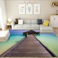 China 3D Lavender Tulip Pattern Polyester Fiber Living Room Carpet 40x60cm to 180x280cm for sale