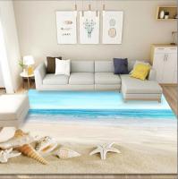 China 3D Lavender Tulip Pattern Polyester Fiber Living Room Carpet 40x60cm to 180x280cm for sale