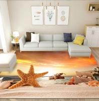 China 3D Lavender Tulip Pattern Polyester Fiber Living Room Carpet 40x60cm to 180x280cm for sale