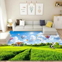 China 3D Lavender Tulip Pattern Polyester Fiber Living Room Carpet 40x60cm to 180x280cm for sale