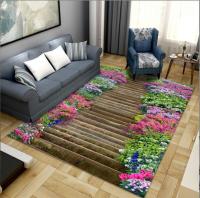 China Custom Polyester Fiber Living Room Carpet 100x200cm Machine Washable Rectangle Rug for sale