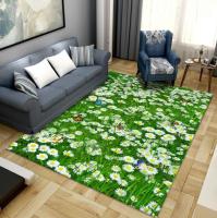 China Custom Polyester Fiber Living Room Carpet 100x200cm Machine Washable Rectangle Rug for sale