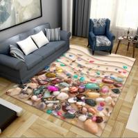 China Customizable Polyester Fiber Living Room Floor Carpet 40x60cm to 180x280cm for sale