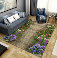 China Customizable Polyester Fiber Living Room Floor Carpet 40x60cm to 180x280cm for sale