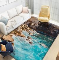 China Customizable Polyester Fiber Living Room Floor Carpet 40x60cm to 180x280cm for sale