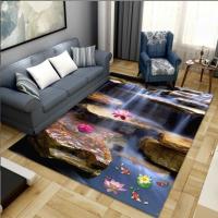 China Customizable Polyester Fiber Living Room Floor Carpet 40x60cm to 180x280cm for sale