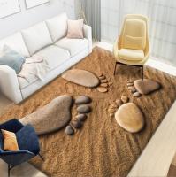China Customizable Polyester Fiber Living Room Floor Carpet 40x60cm to 180x280cm for sale