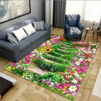 China Customizable Polyester Fiber Living Room Floor Carpet 40x60cm to 180x280cm for sale