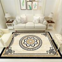 China New European Style Polyester Fiber Living Room Carpet Rectangle 100x160cm for sale