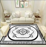 China New European Style Polyester Fiber Living Room Carpet 100x160cm Machine Washable for sale