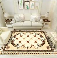 China New European Style Polyester Fiber Living Room Carpet 100x160cm Machine Washable for sale